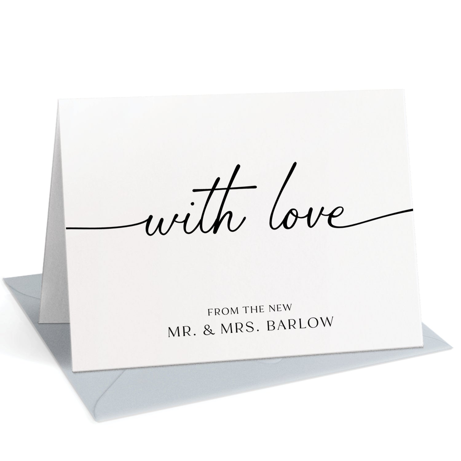 With Love | Personalized Note Cards | Curio Press