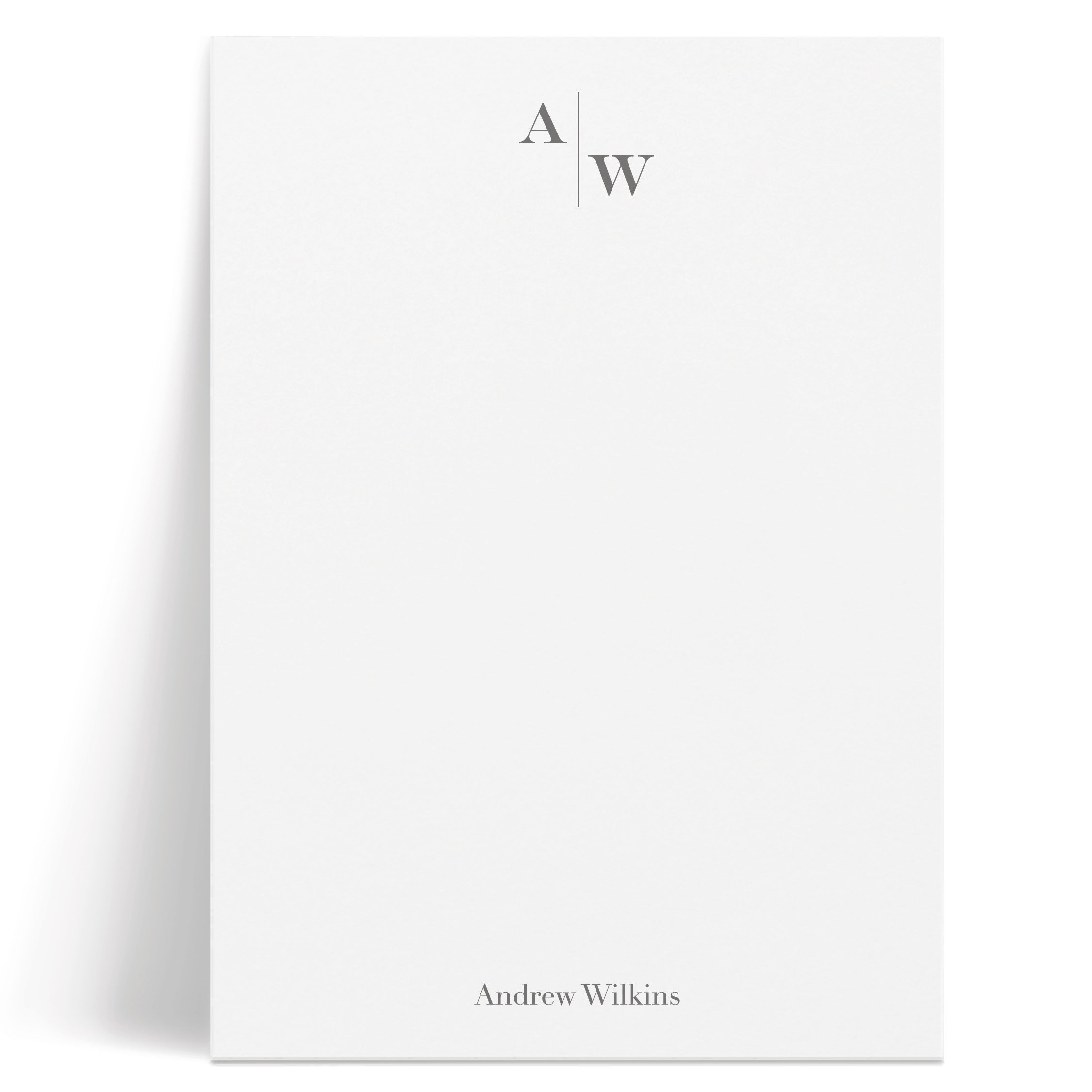 Split Monogram | Customized Notepad | Curio Press