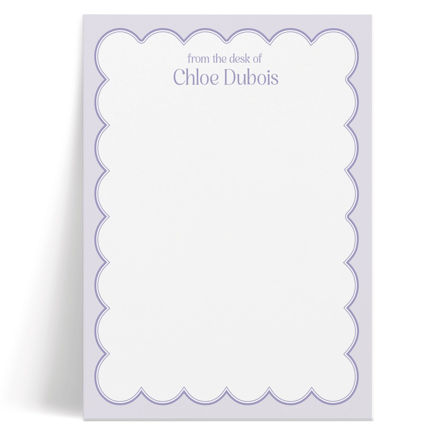 Scalloped | Customized Notepads | Curio Press