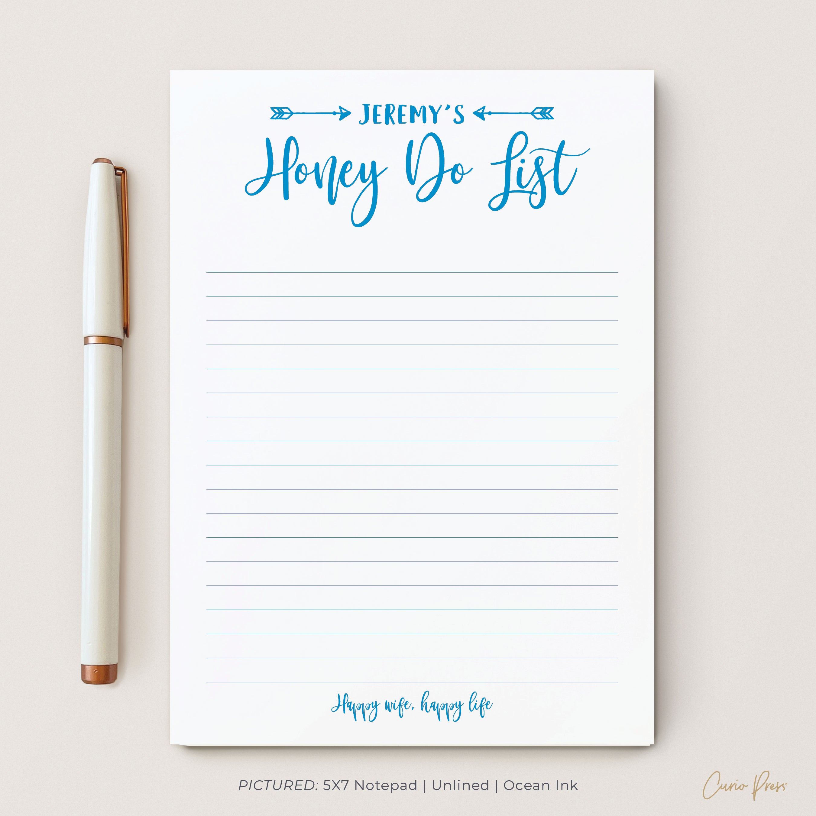 Honey Do | Personalized Custom Notepad | Curio Press