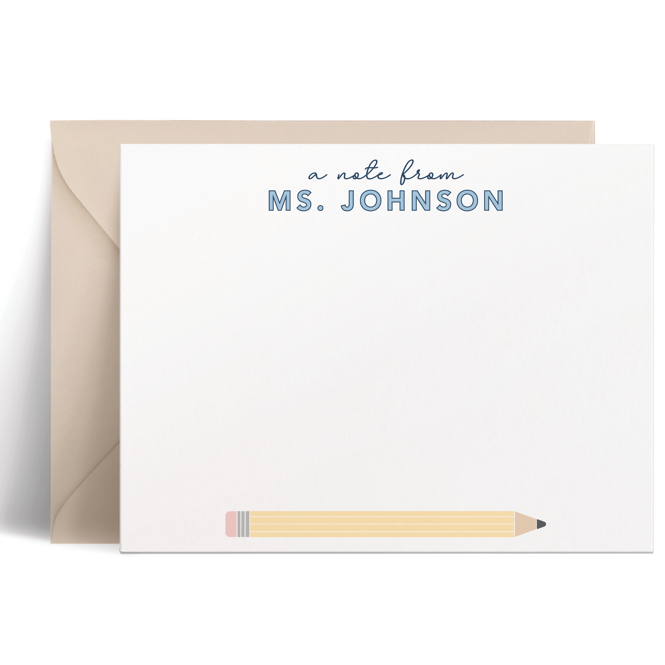 Take Note | Customized Flat Note Cards | Curio Press