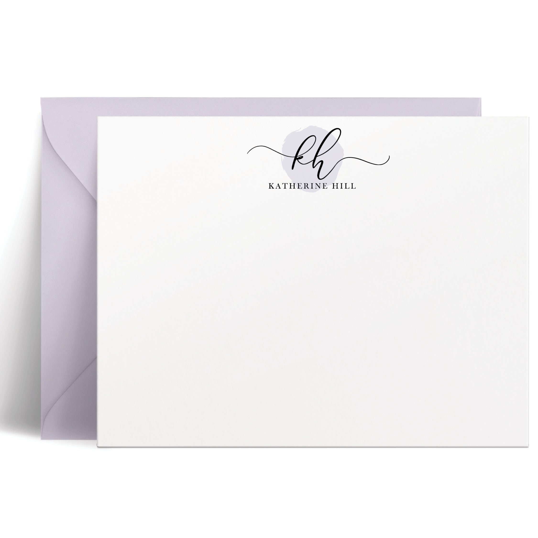 Delicate Monogram | Monogrammed Note Cards | Curio Press