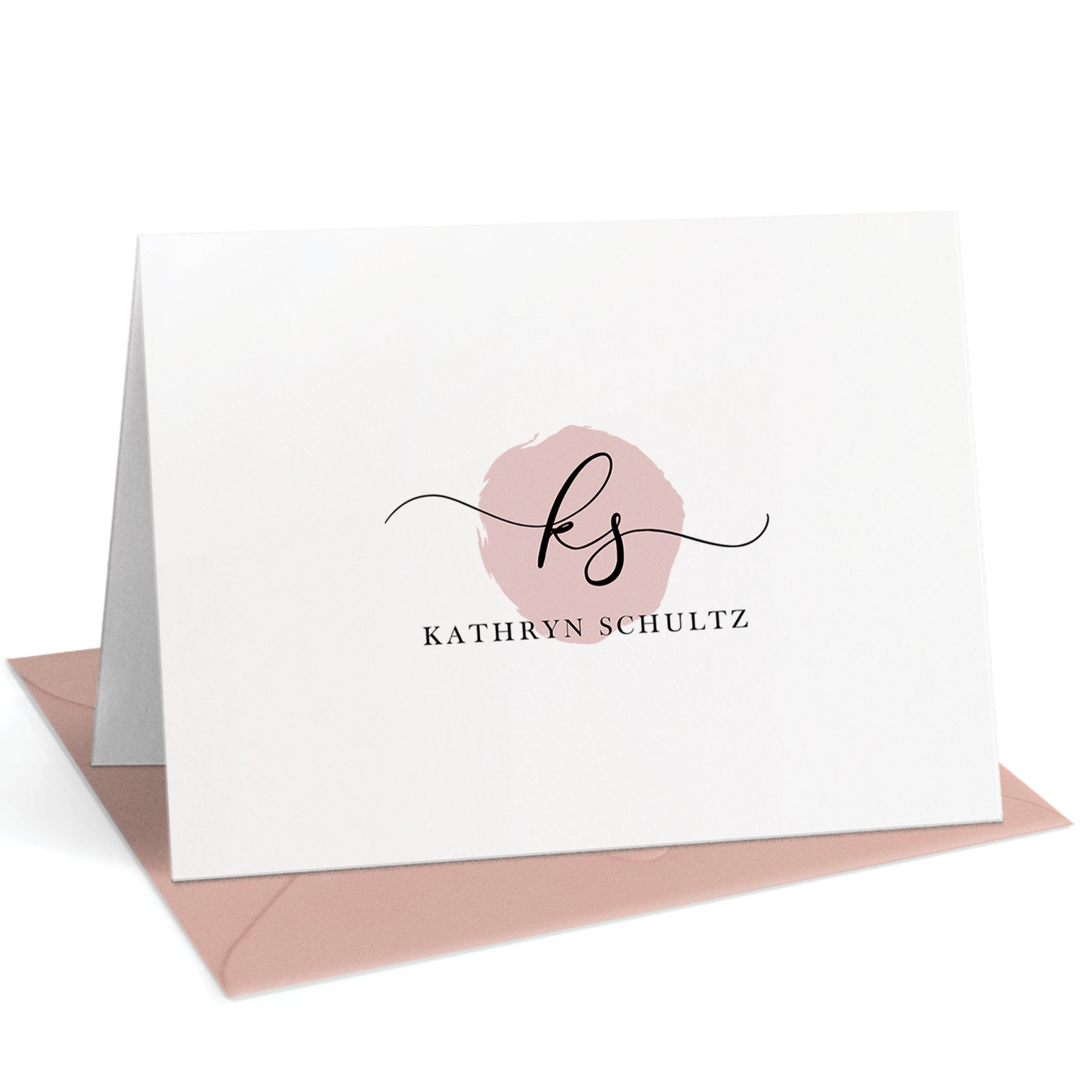 Delicate Monogram | Monogrammed Note Cards | Curio Press