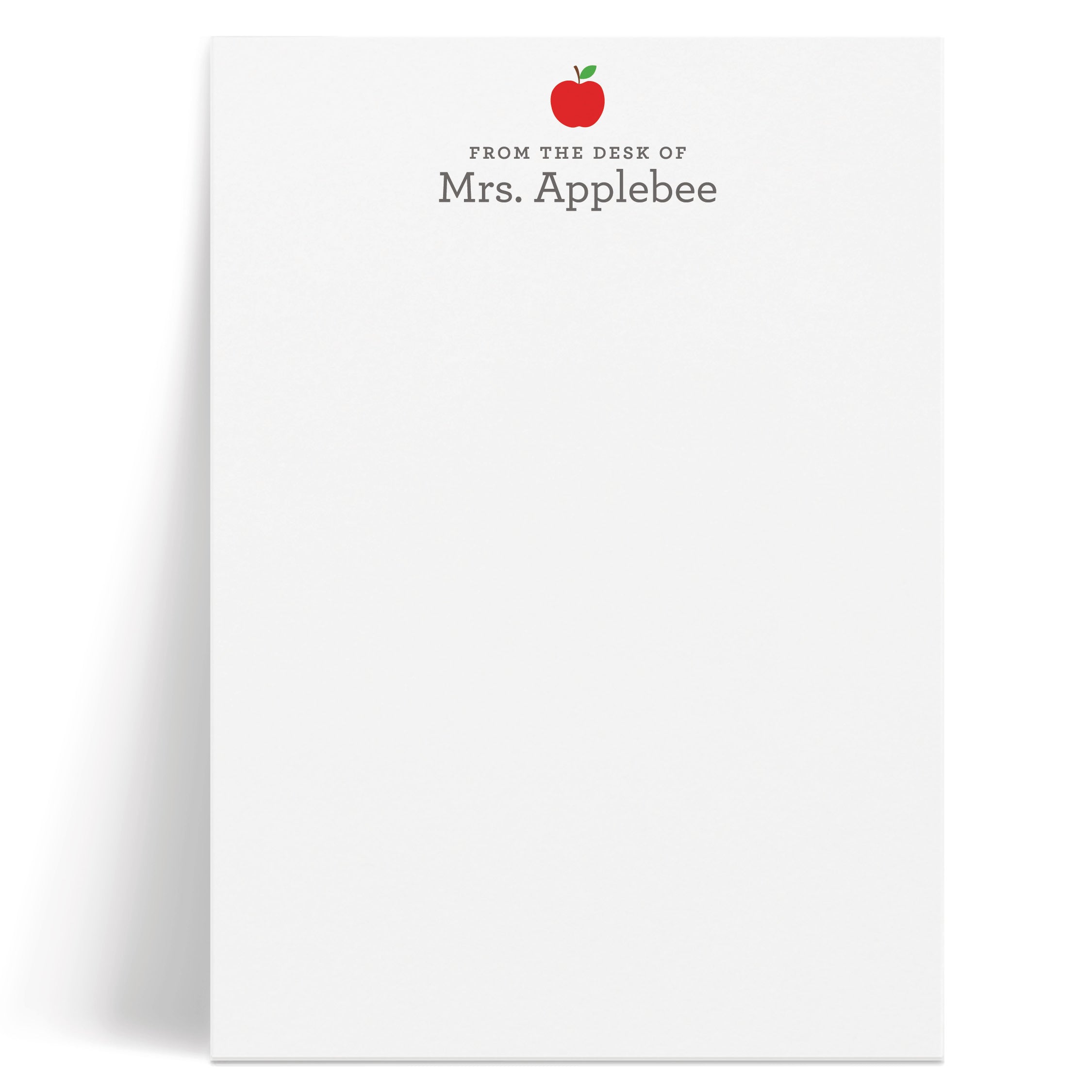 Apple | Personalized Notepad | Curio Press