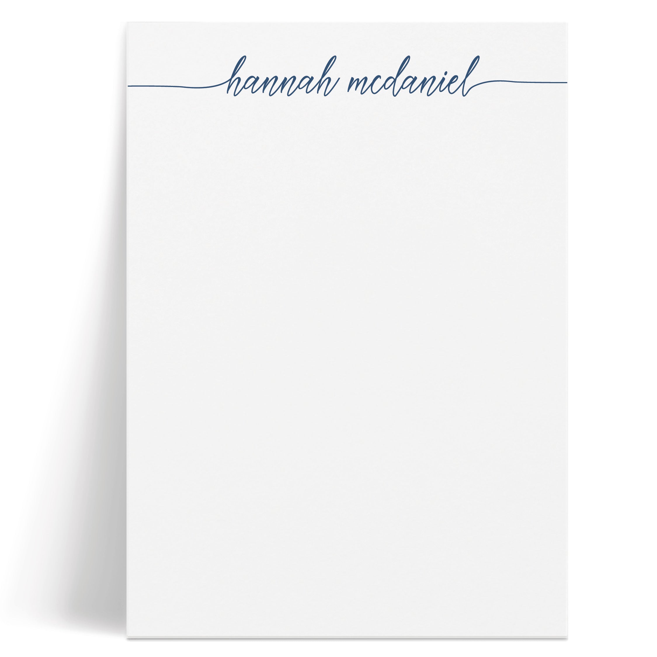 Flowing Script | Personalized Notepad | Curio Press
