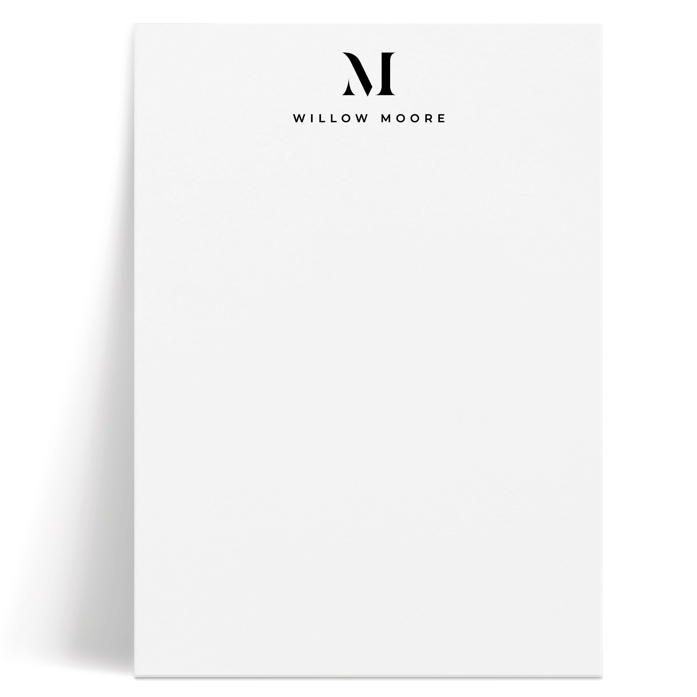 Luxe Monogram | Monogrammed Notepad | Curio Press