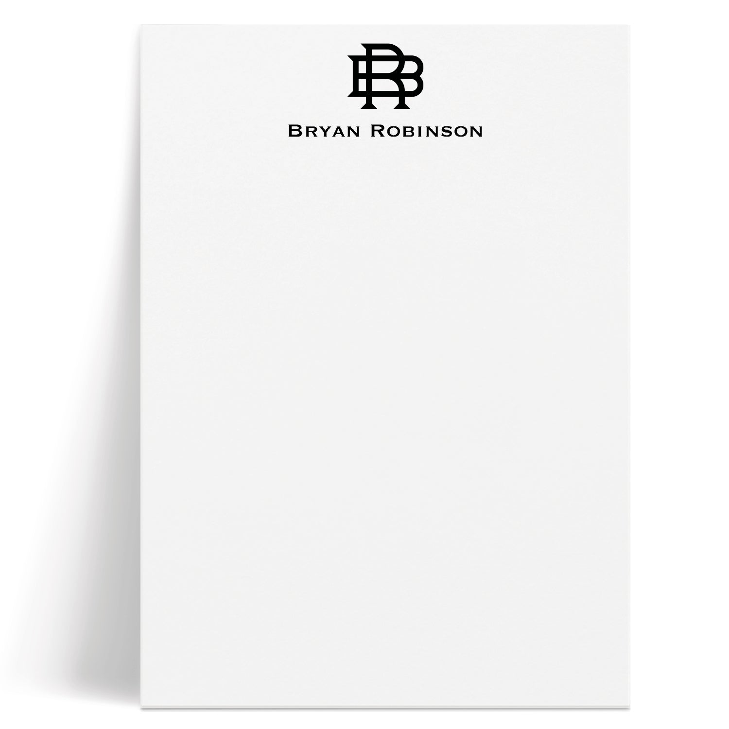 Entwined | Monogrammed Notepad | Curio Press