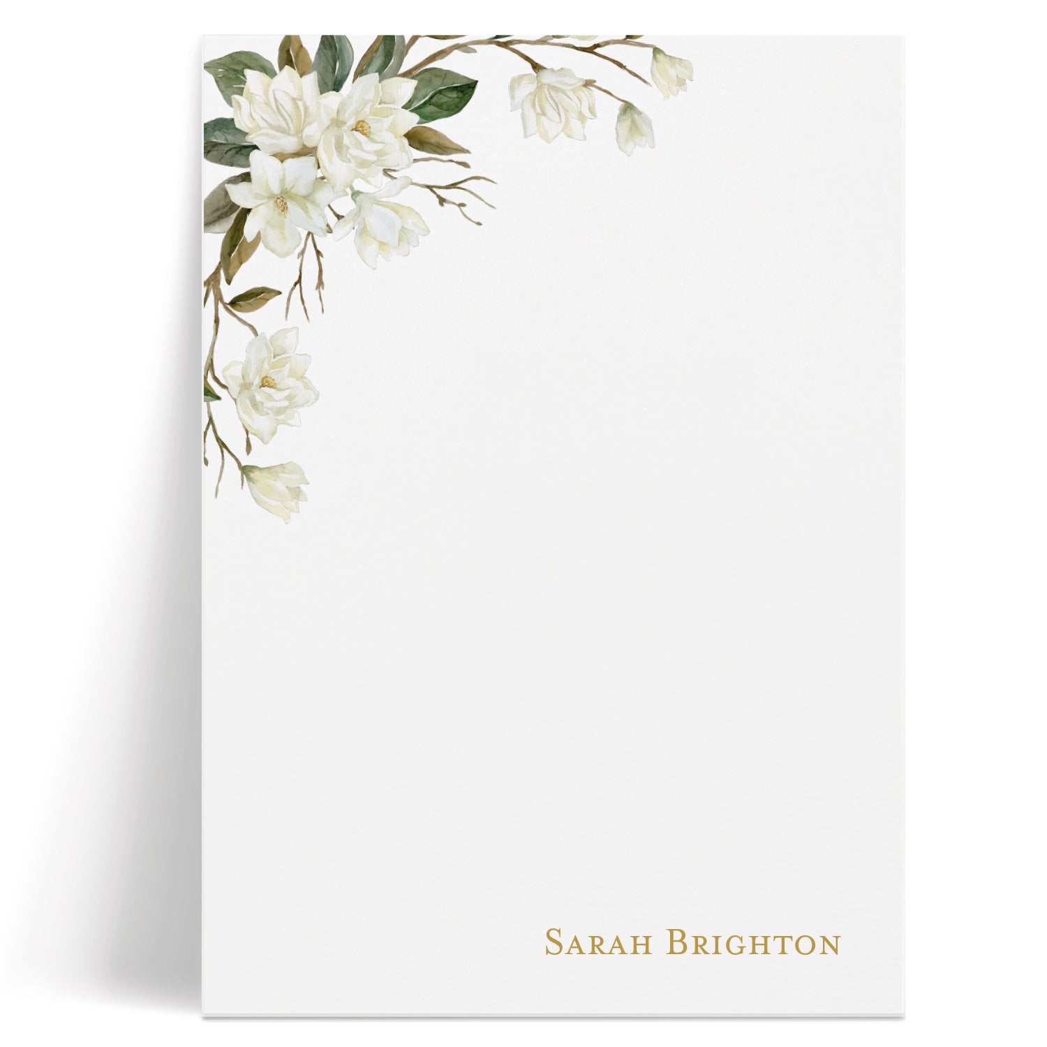 Magnolia | Personalized Notepad | Curio Press