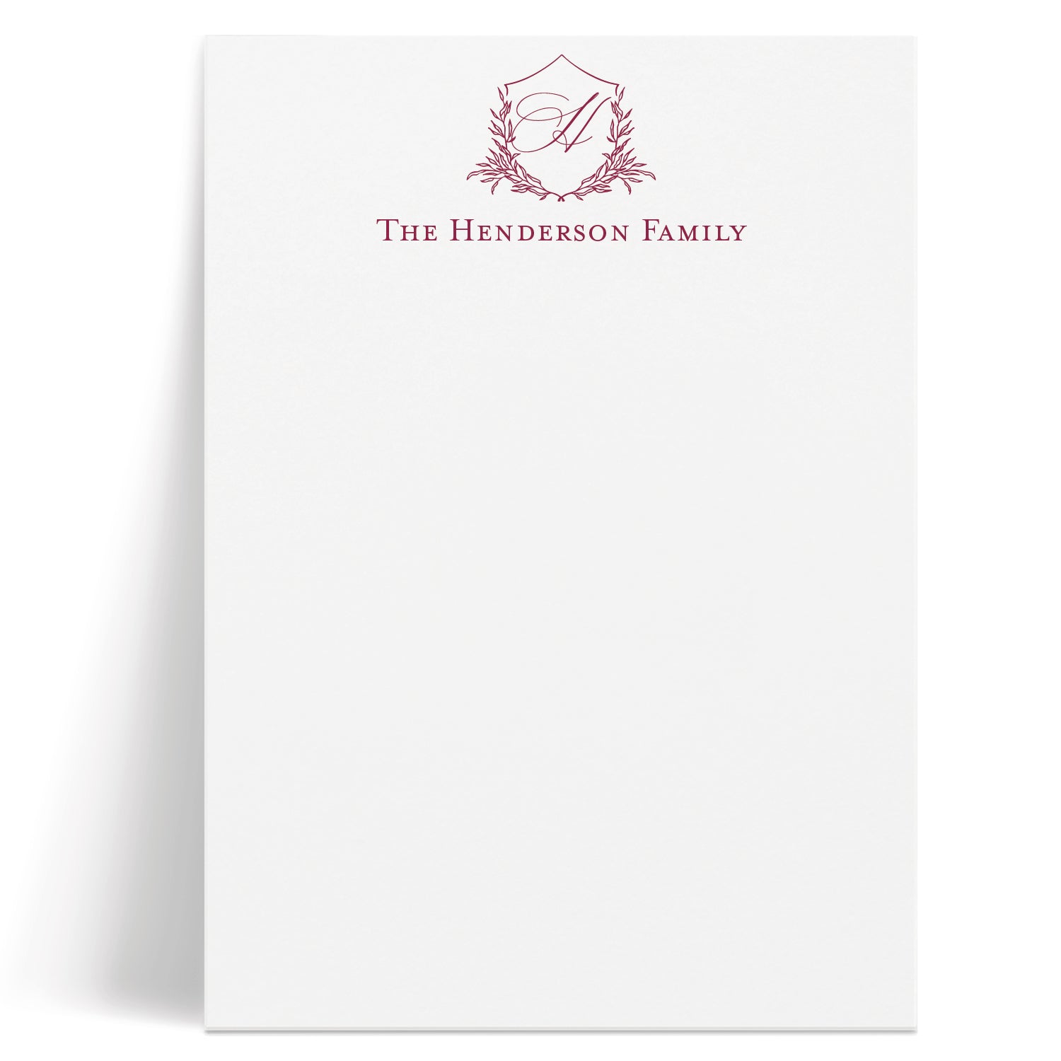 Insignia Monogram | Monogrammed Notepad | Curio Press