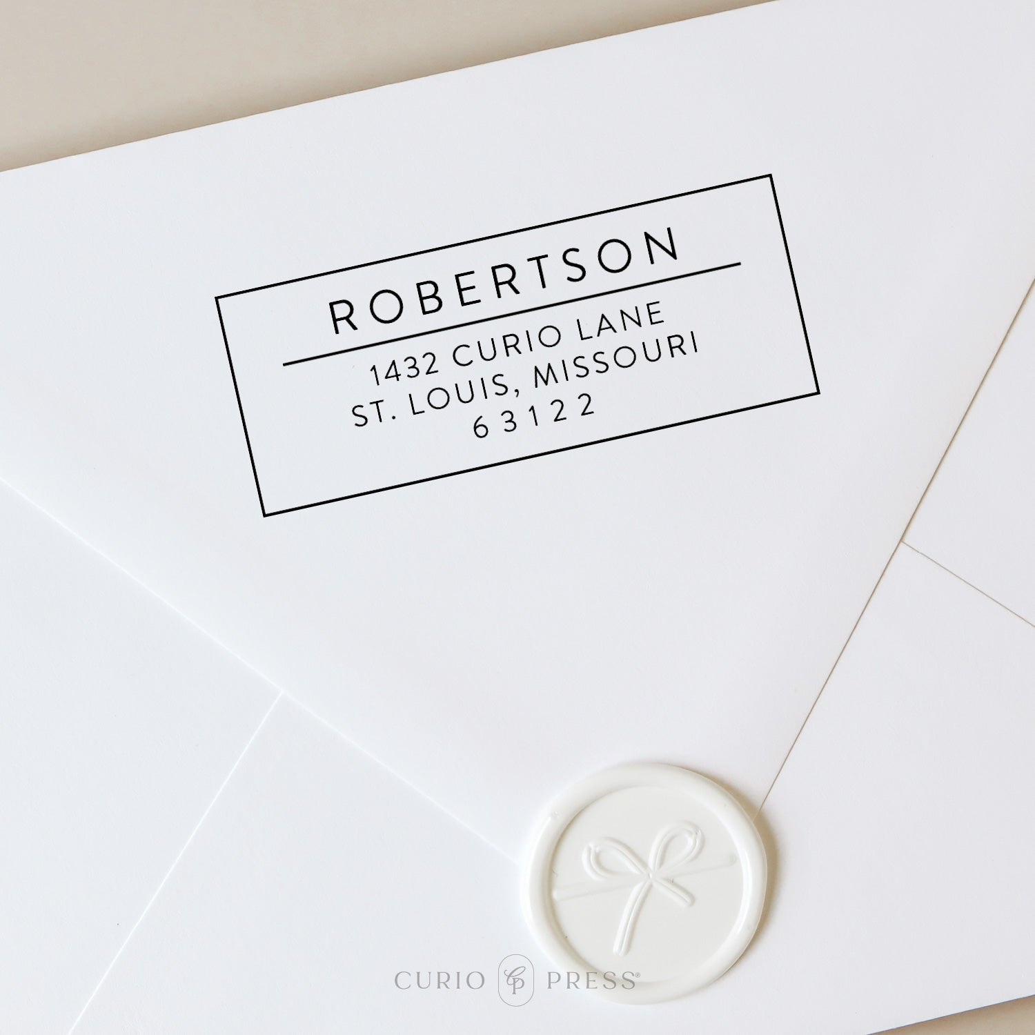 Custom Address Stamp No. 05 – Curio Press