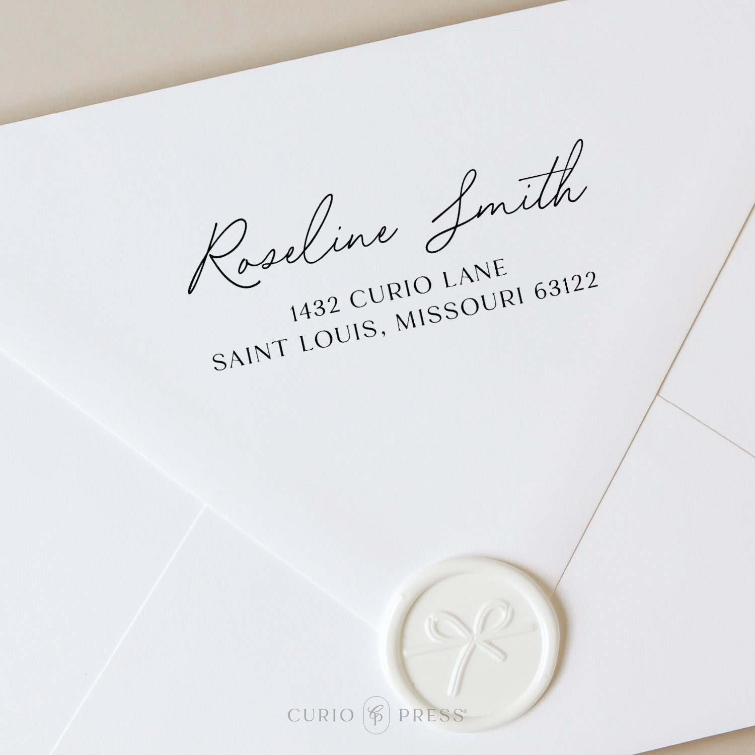 Custom Address Stamp No. 07 – Curio Press