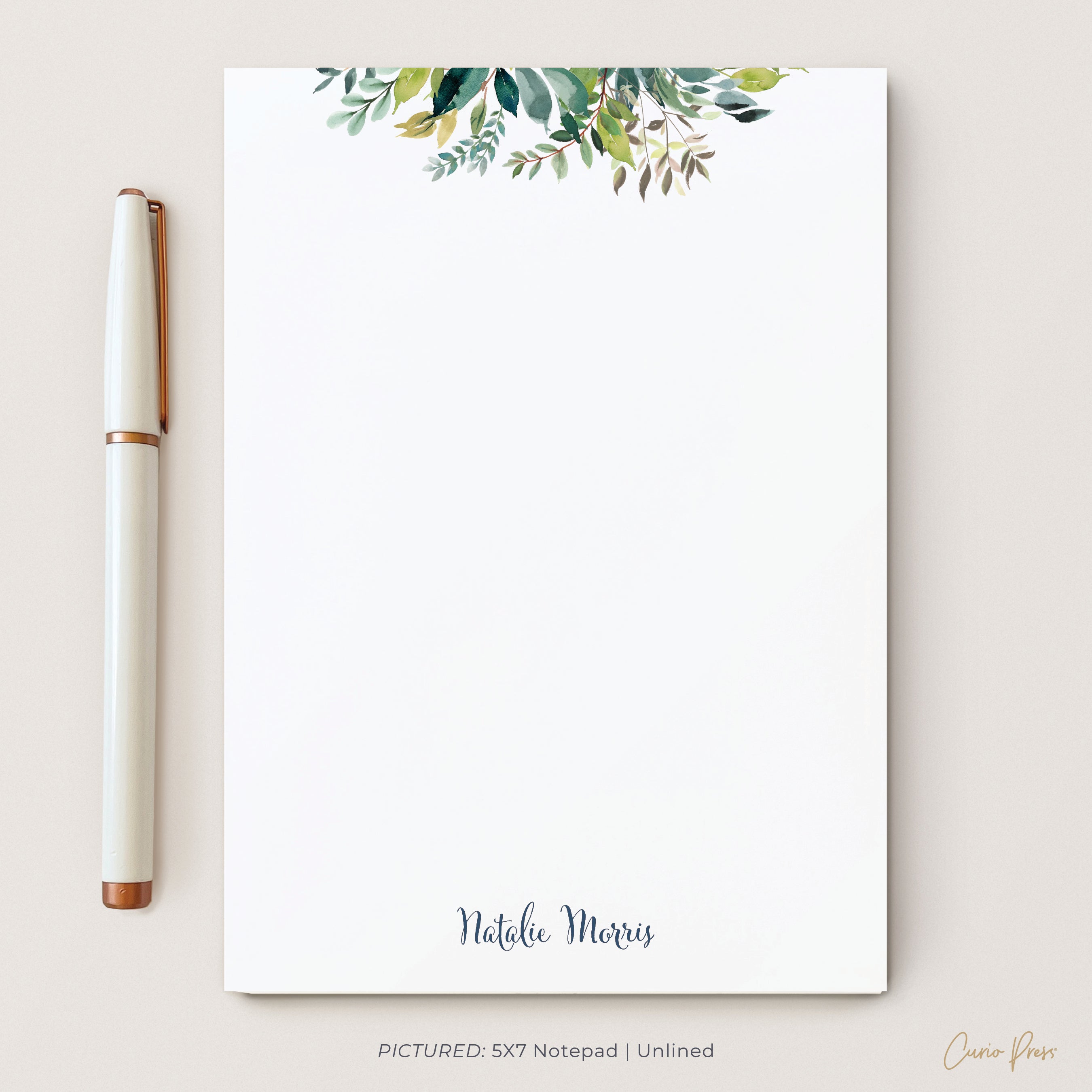 Verdant | Customized Notepad | Curio Press
